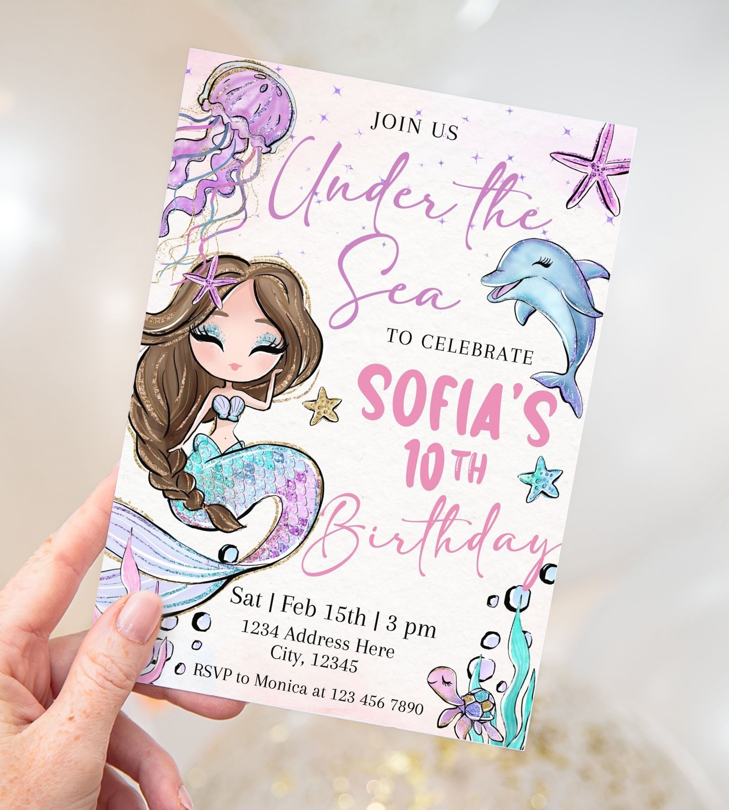 Mermaid-Themed Party Printables – Mama Life Printables