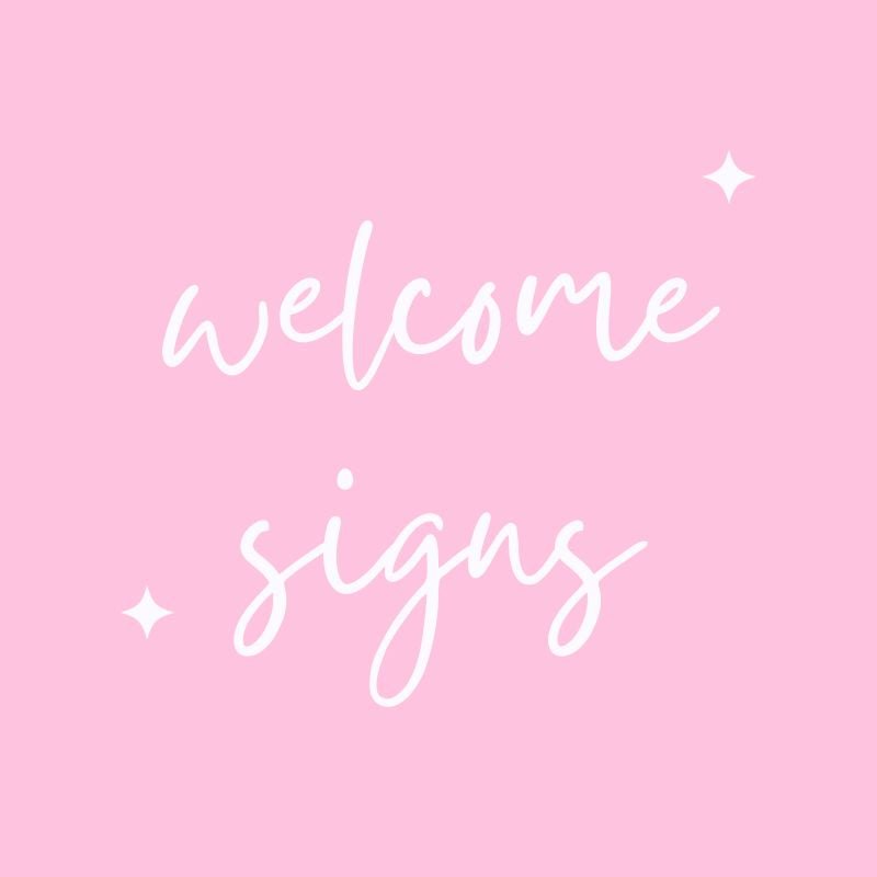 Editable Welcome Signs - Mama Life Printables