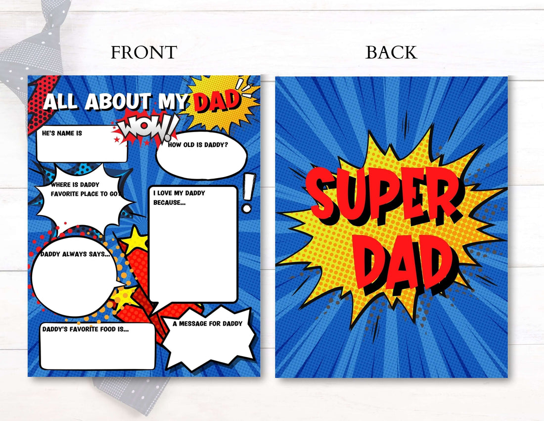 All About my Dad Poster – Mama Life Printables