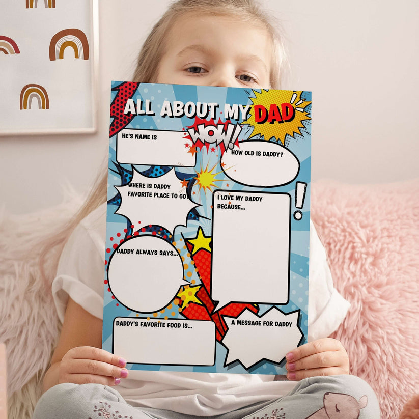 All About my Dad Printable Poster – Mama Life Printables