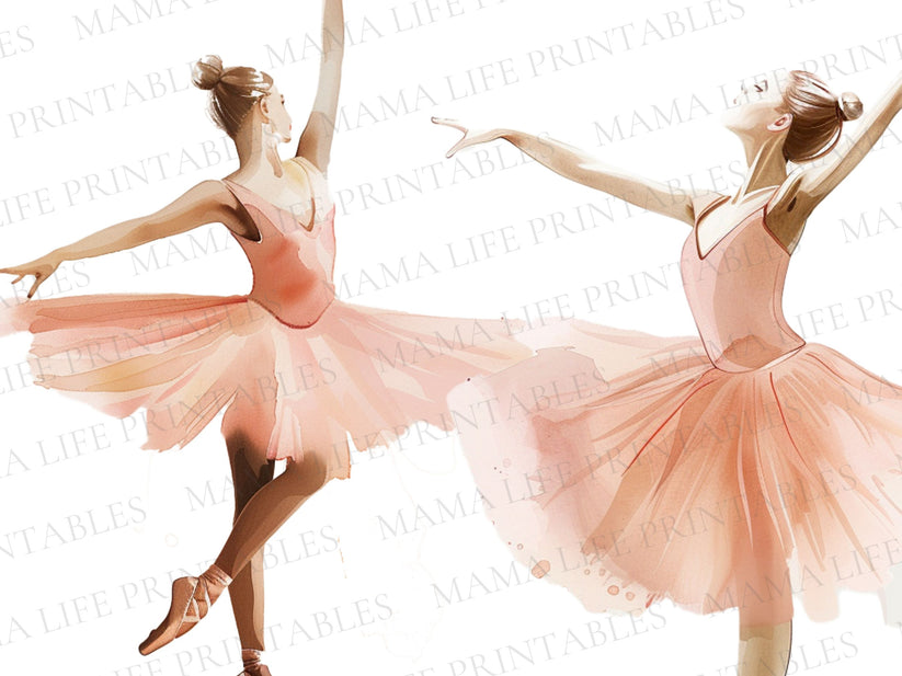 Download High-Quality Ballerina Cliparts – Mama Life Printables