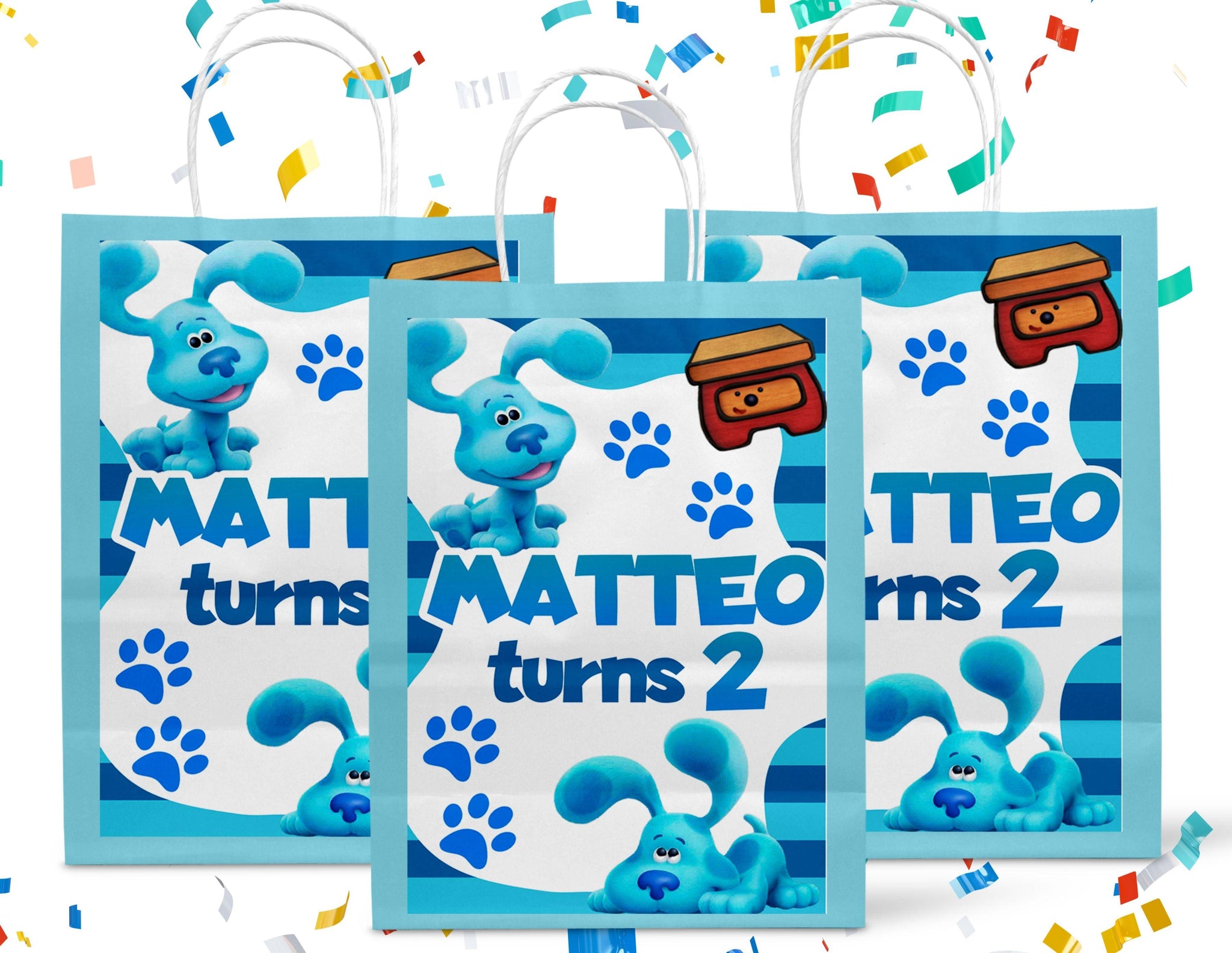 Blues Clues Boy Gift Bag Label – Mama Life Printables