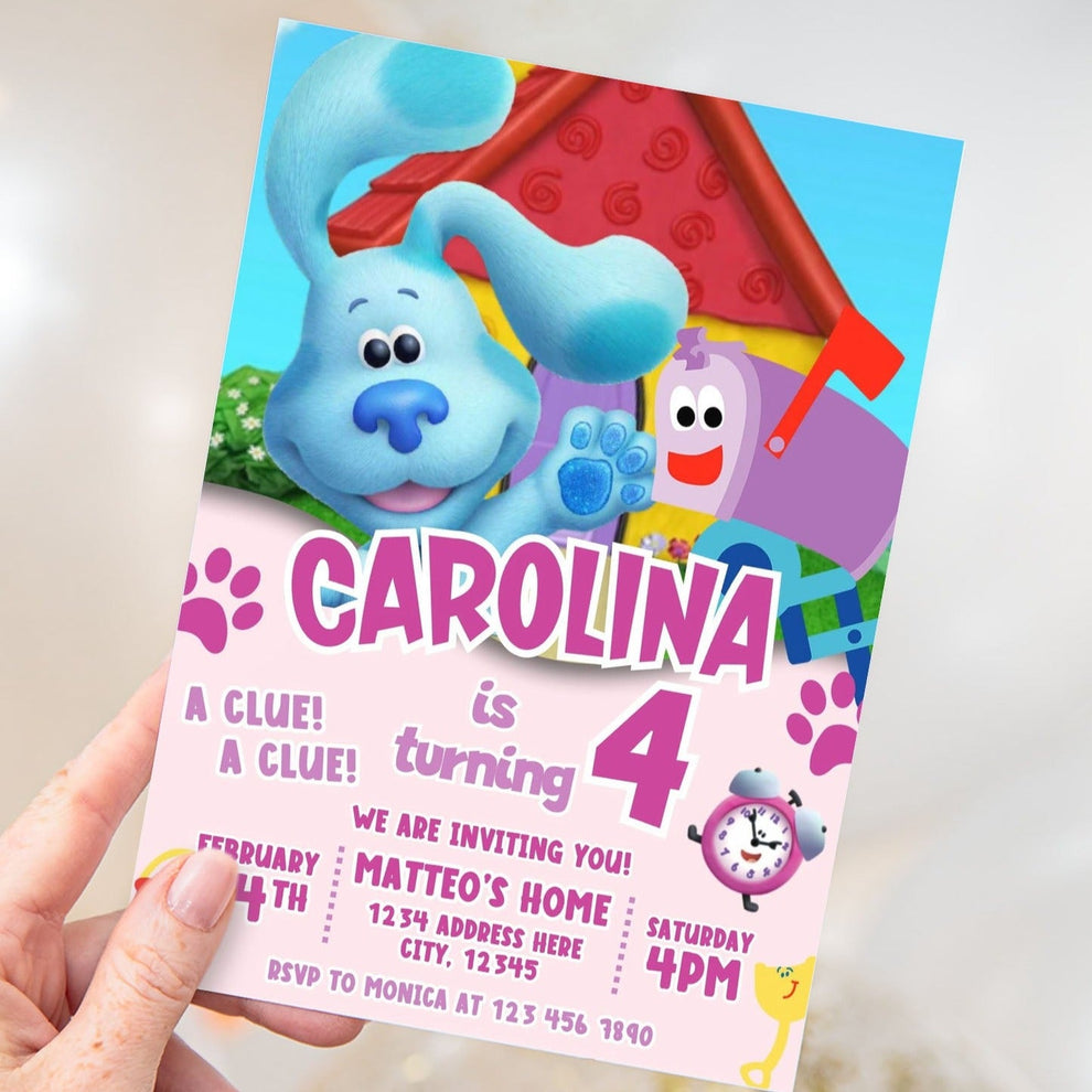 Editable Blue's Clues Invite – Mama Life Printables