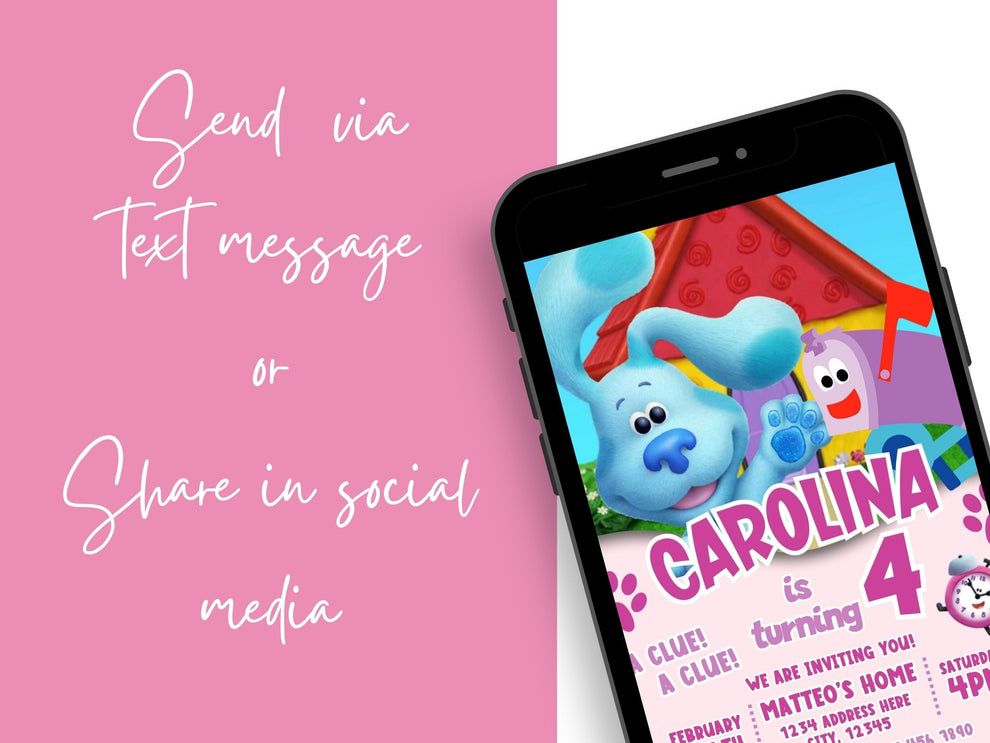 Editable Blue's Clues Invite – Mama Life Printables