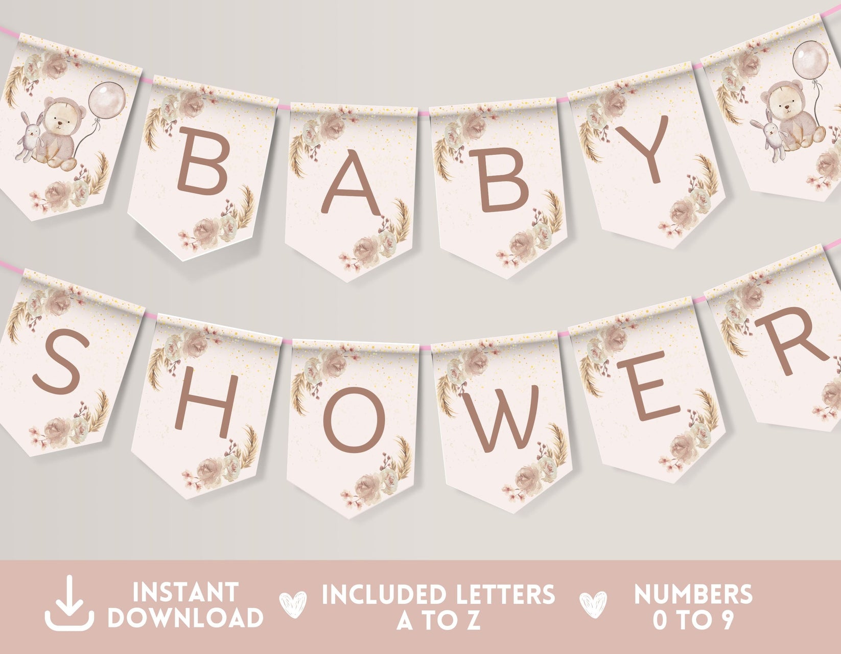 Boho Printable Party Banner – Mama Life Printables