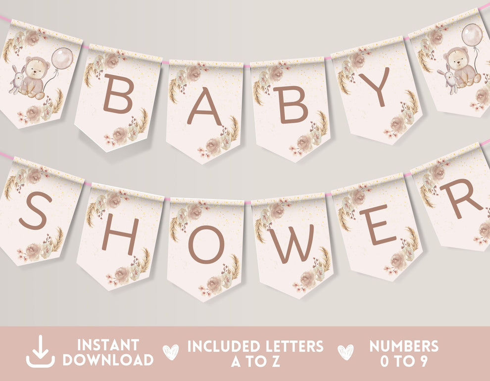 Boho Printable Party Banner – Mama Life Printables