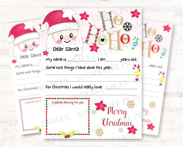 Printable Santa Wishlist Letter – Mama Life Printables