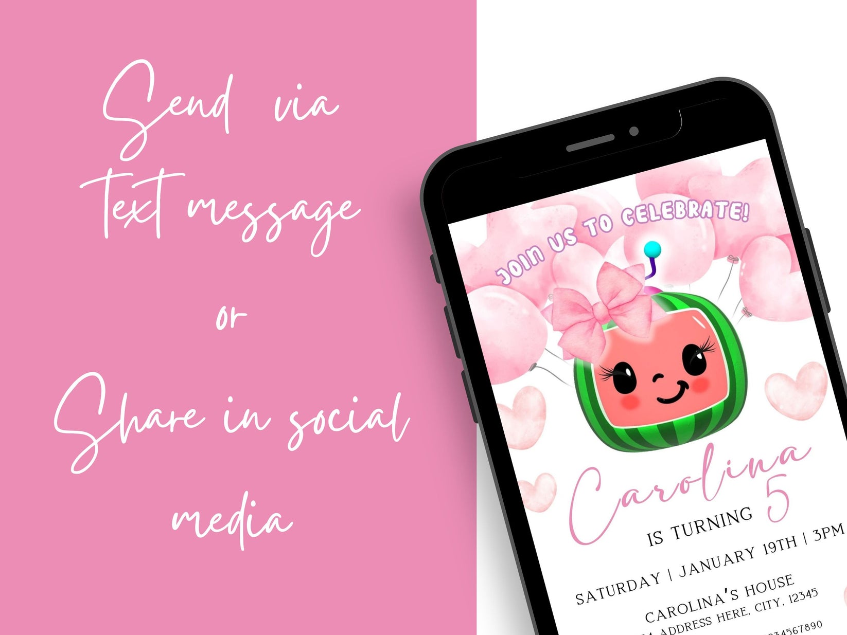 Cocomelon Editable Invitation - Personalize in Canva – Mama Life Printables