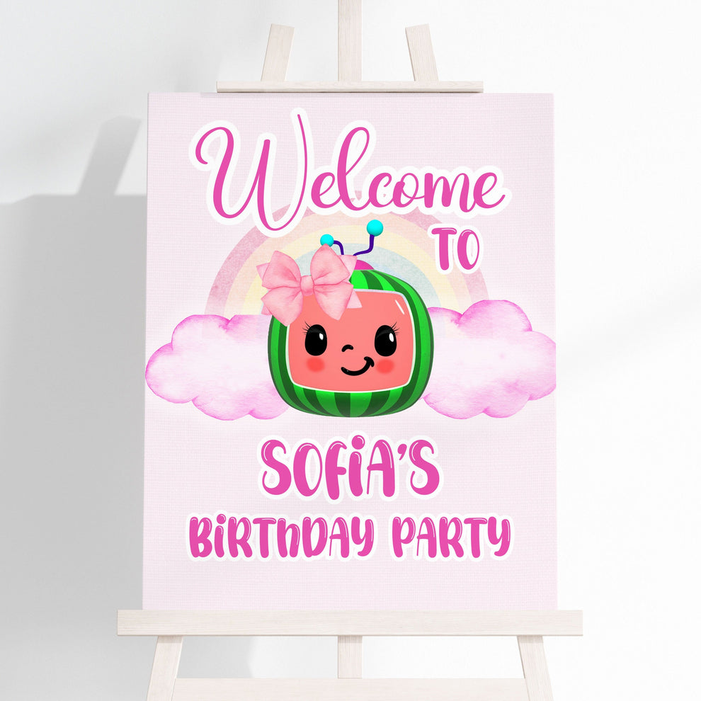 Cocomelon Welcome Sign | Editable Template for Birthdays – Mama Life ...
