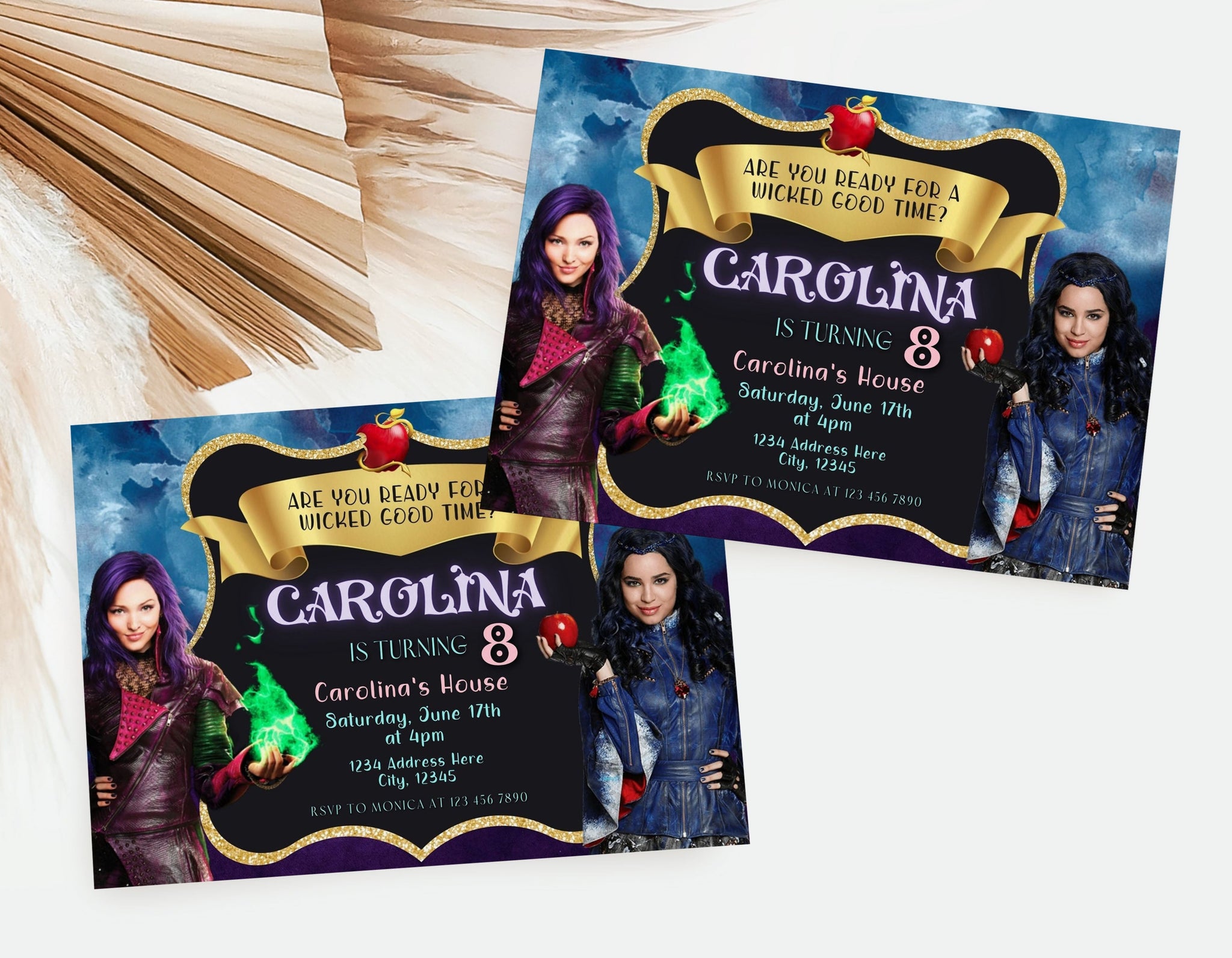 Disney Descendants Birthday Invitation – Mama Life Printables