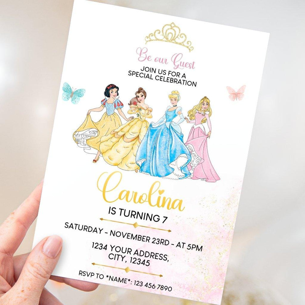 Disney Princess Invitation – Mama Life Printables