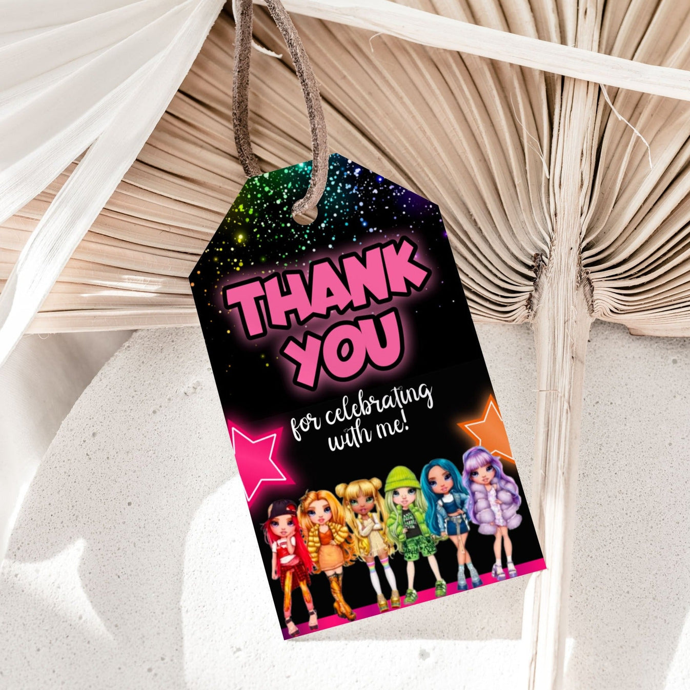 Rainbow High Birthday Invitation – Mama Life Printables