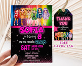 Rainbow High Birthday Invite – Mama Life Printables