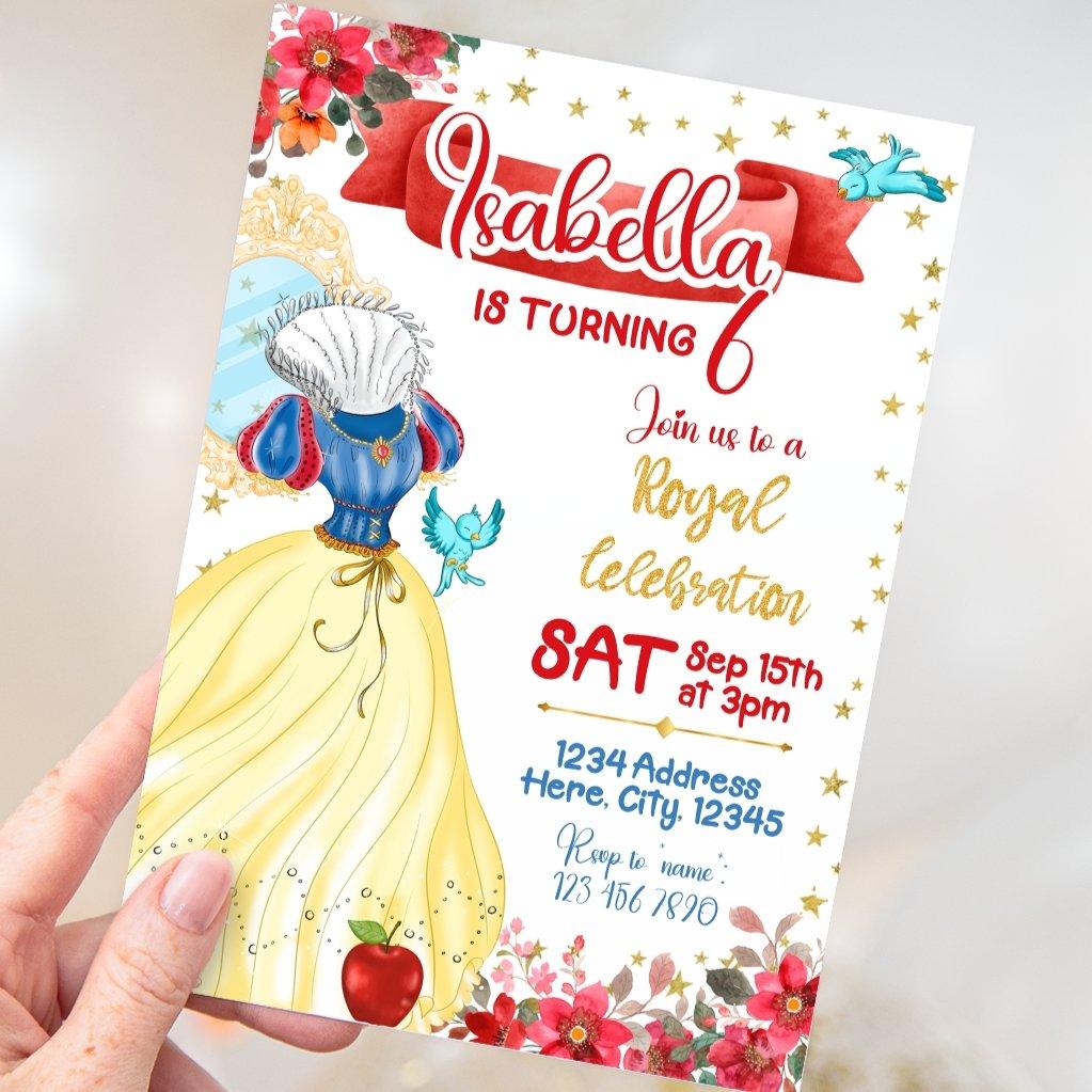 Snow White Birthday Invitation – Mama Life Printables