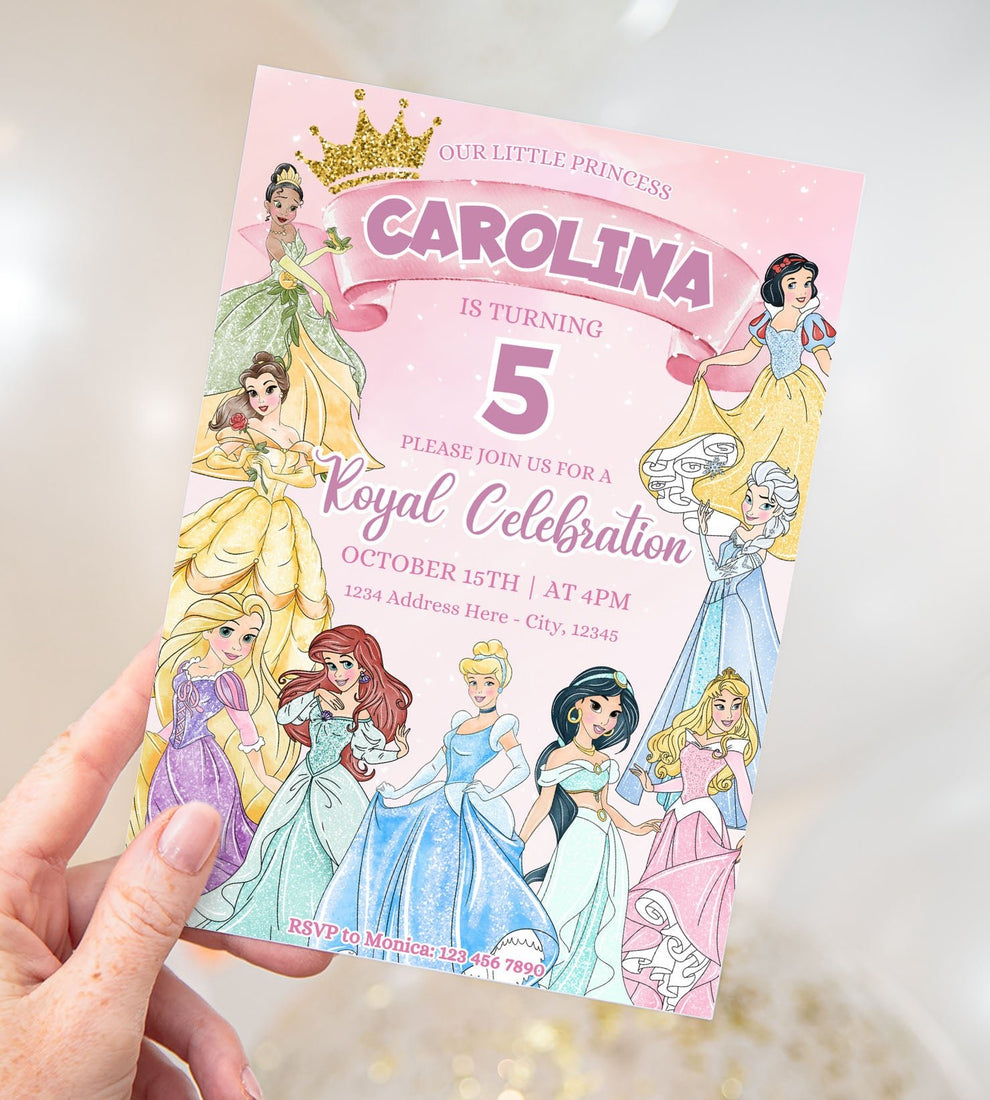 Princess Birthday Invite | Edit Online – Mama Life Printables