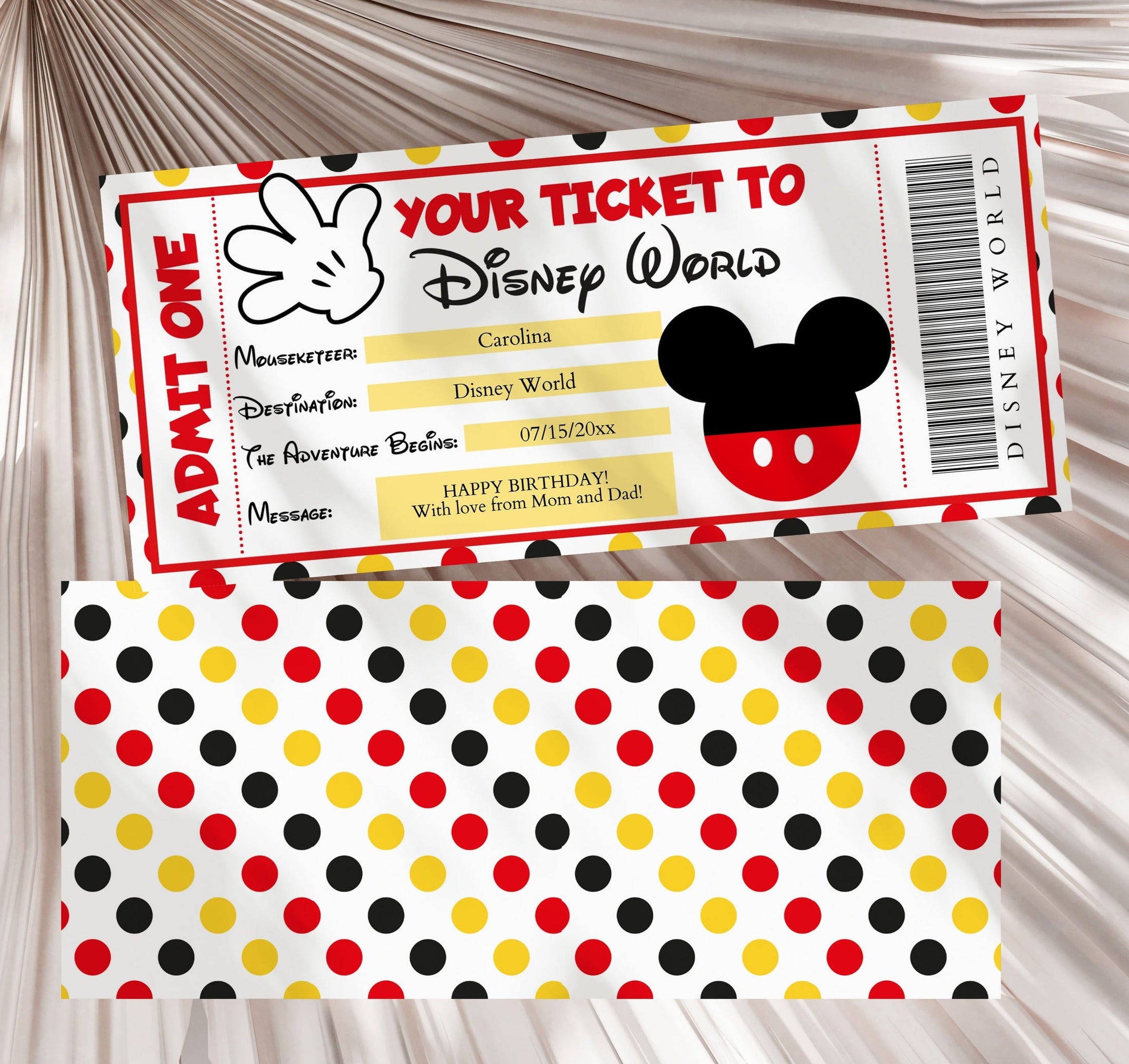Disney World Printable Gift Ticket – Mama Life Printables