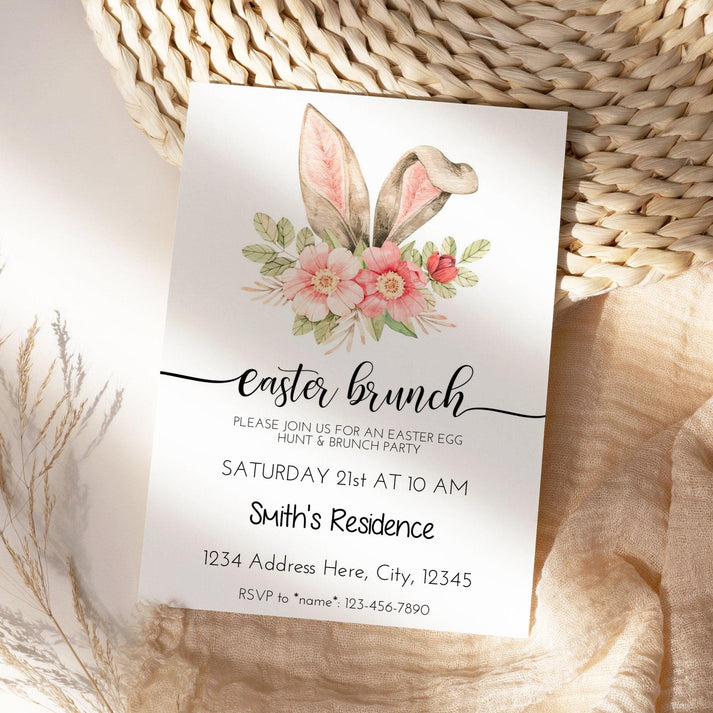 Easter Brunch Invitation Template – Mama Life Printables