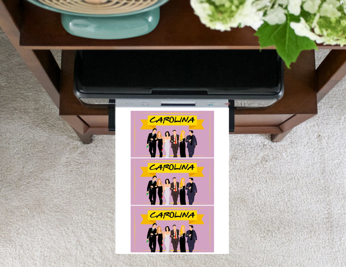 Custom Friends TV Show Gable Box Labels – Mama Life Printables