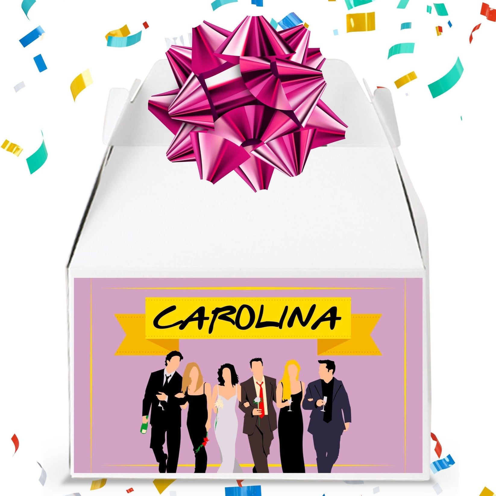 Custom Friends TV Show Gable Box Labels – Mama Life Printables