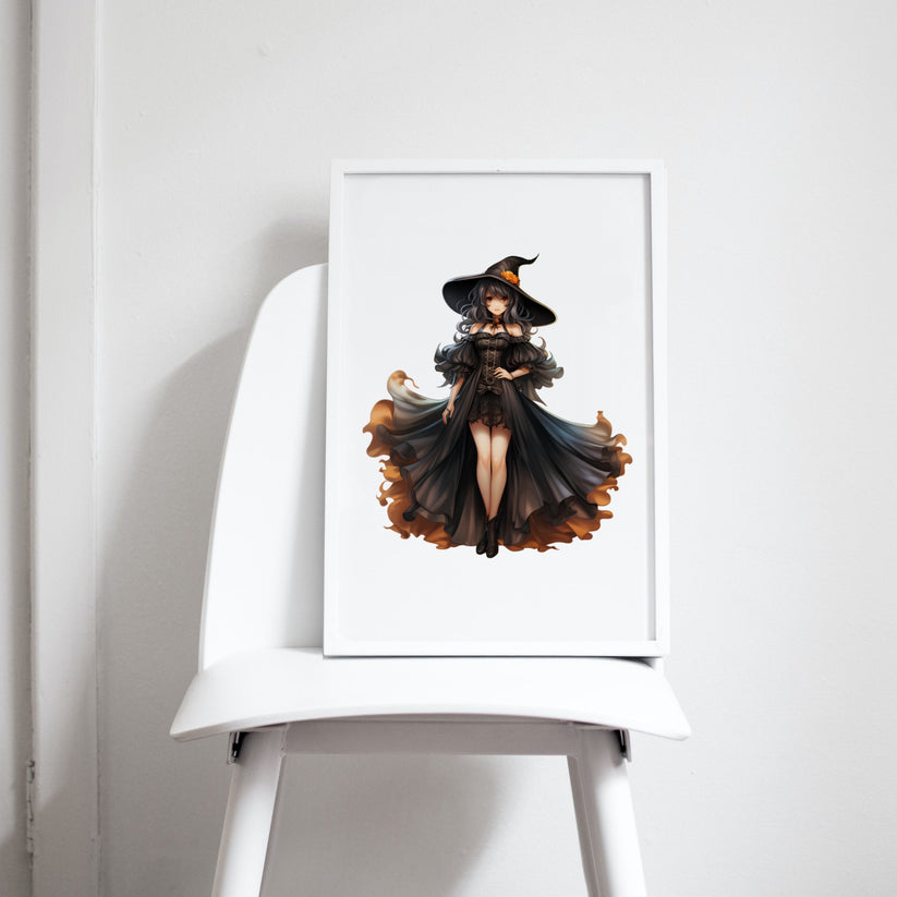 Gothic Witches PNG Cliparts – Mama Life Printables