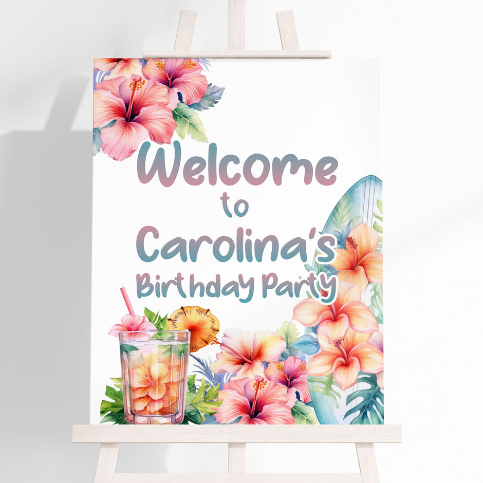 Hawaiian-Themed Party Printables – Mama Life Printables
