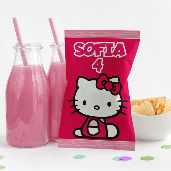 Hello Kitty Chip Bag Template | Printable Party Favor Design – Mama ...