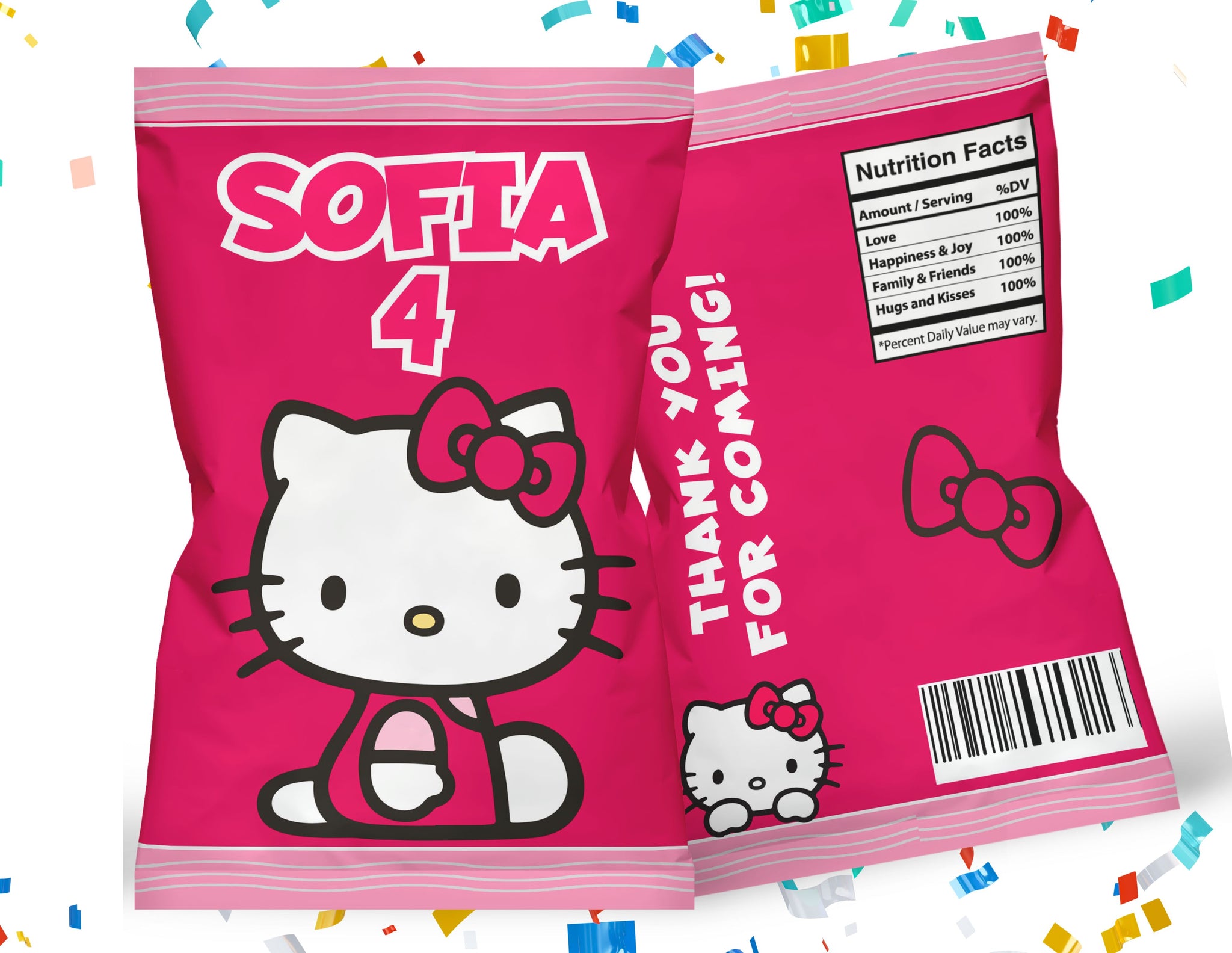 Hello Kitty Chip Bag Template | Printable Party Favor Design – Mama ...