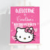 Editable Hello Kitty Welcome Sign – Mama Life Printables