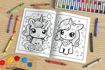 Kawaii Unicorn Coloring Book – Mama Life Printables