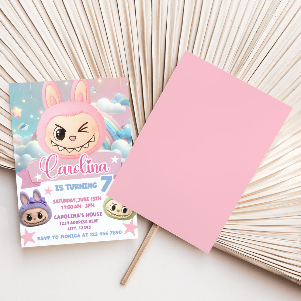 Create a Magical Party with Labubu Birthday Invitation – Mama Life ...