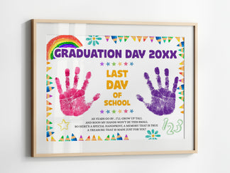 Printable Graduation Day Handprint Art | DIY Kid Keepsake – Mama Life ...