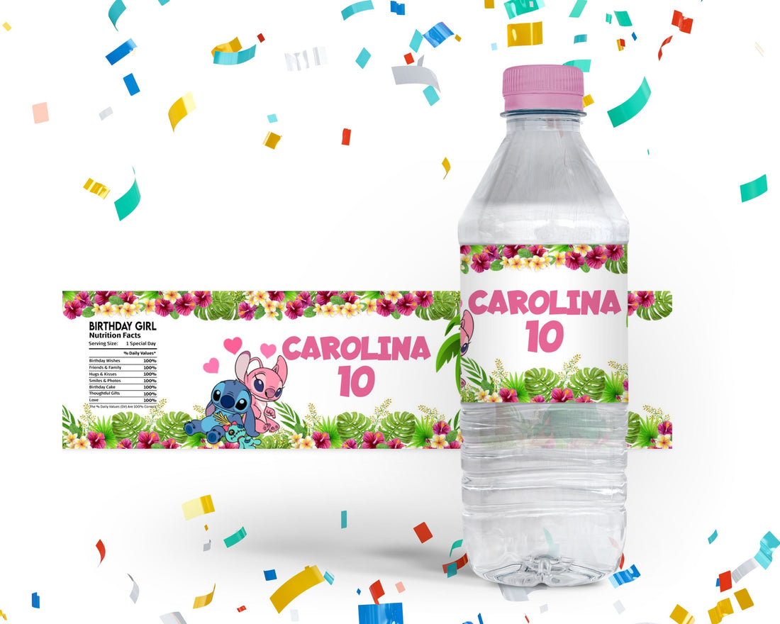 Lilo & Stitch Water Bottle Labels – Mama Life Printables