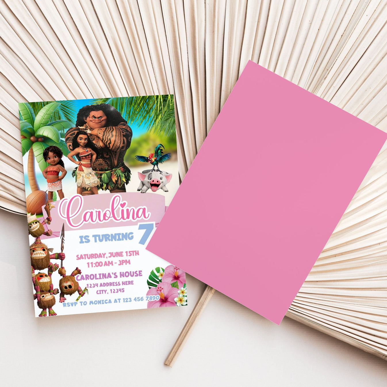 Moana 2 Invitation Template | Editable Birthday Party Invite – Mama ...