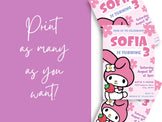 My Melody Digital Invitation | Editable Birthday Party Template – Mama ...