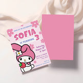 My Melody Digital Invitation | Editable Birthday Party Template – Mama ...