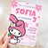 My Melody Digital Invitation | Editable Birthday Party Template – Mama ...