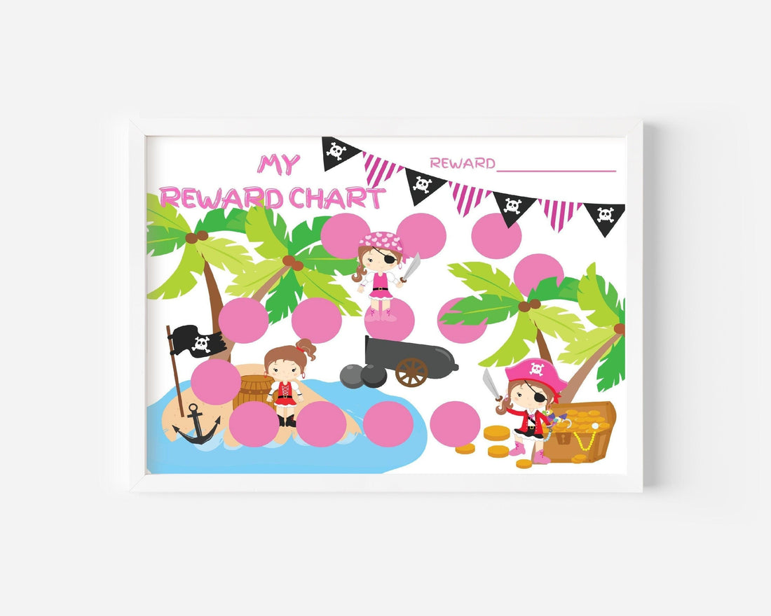 Pirate Sticker Chart for Girls – Mama Life Printables