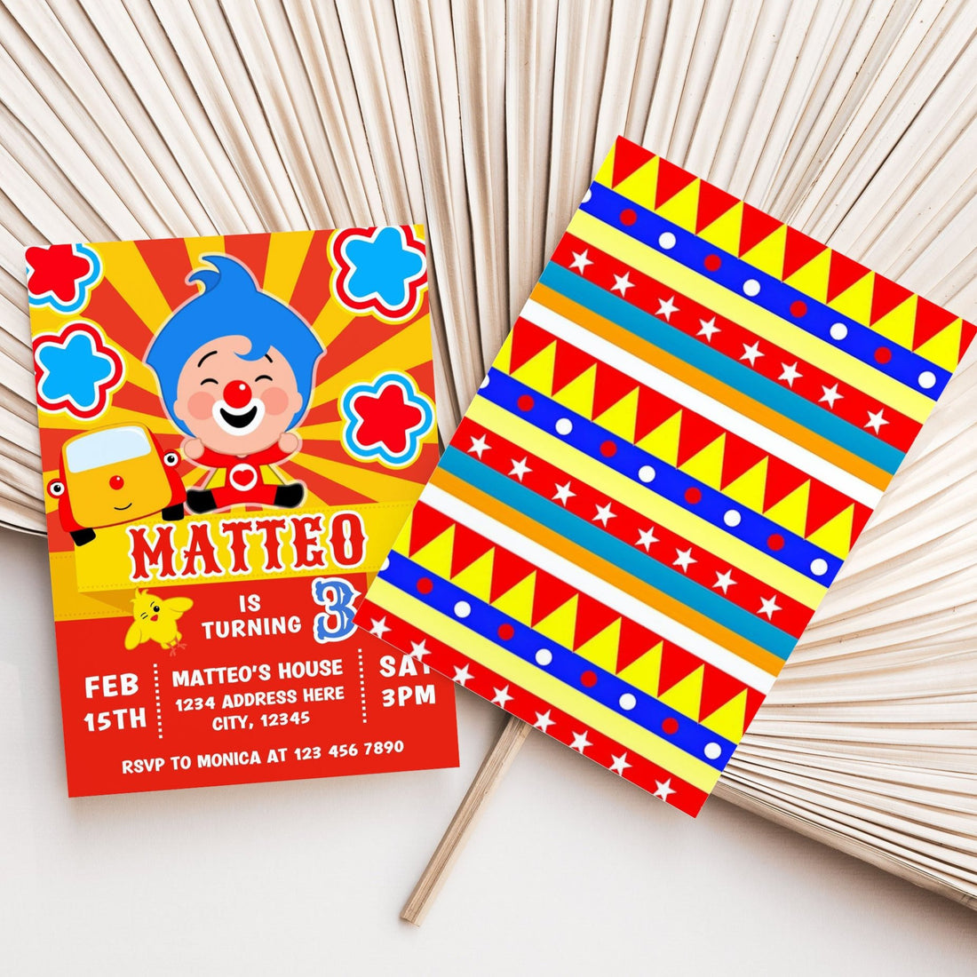 Plim Plim Birthday Invitation Template – Mama Life Printables
