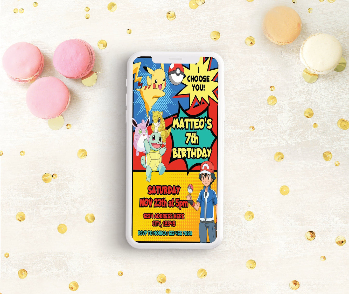 Pokémon Birthday Invitation Template – Mama Life Printables