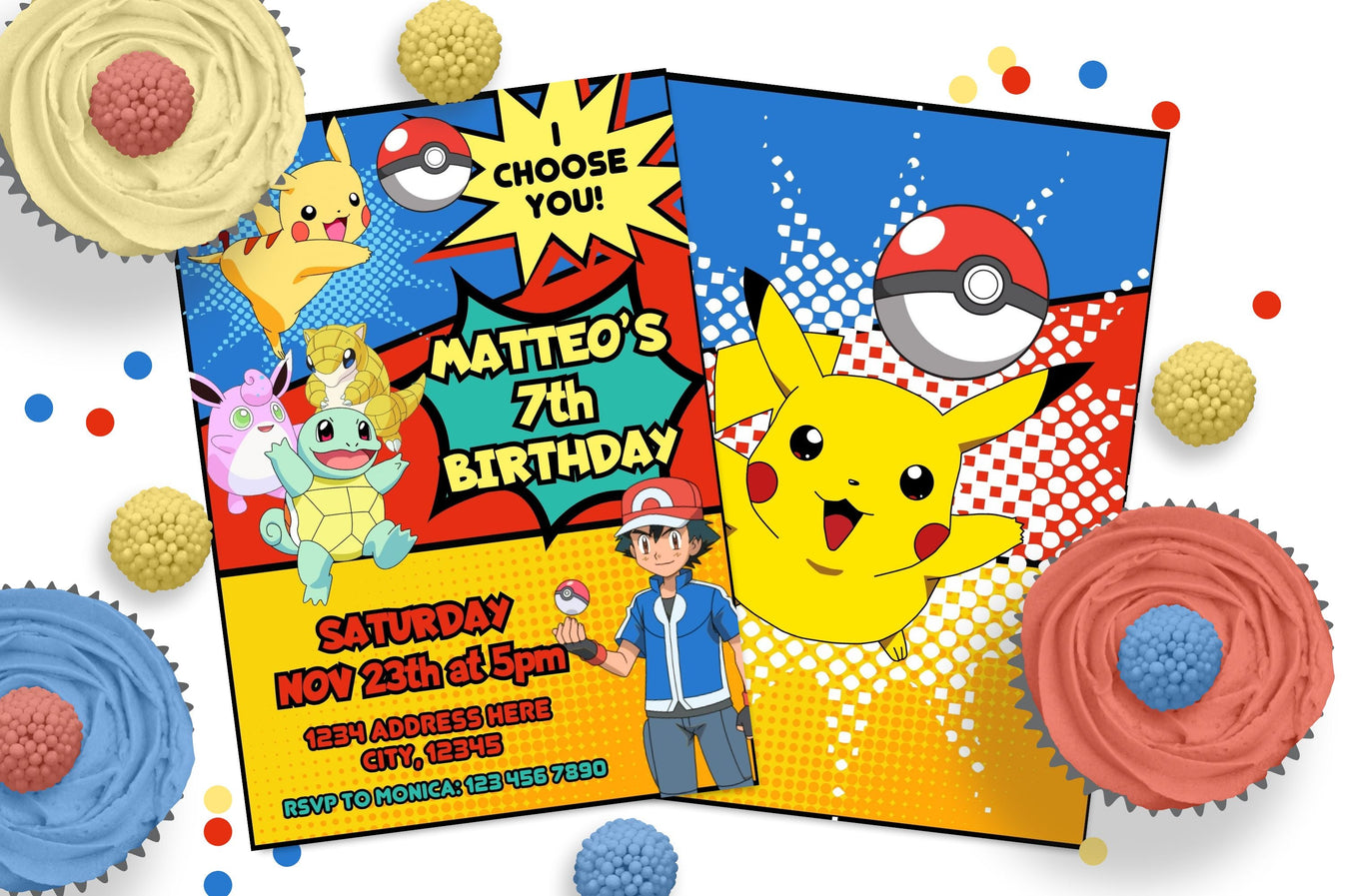 Pokémon Birthday Invitation Template – Mama Life Printables