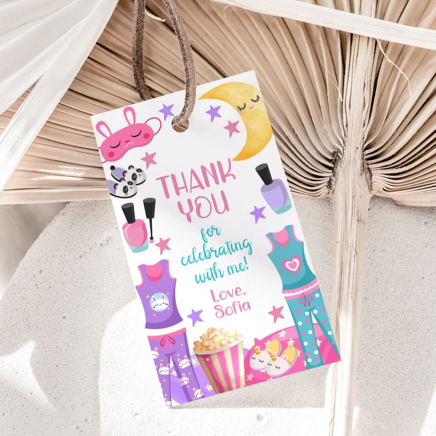 Popcorn & Pajamas Party Favor Tags – Mama Life Printables