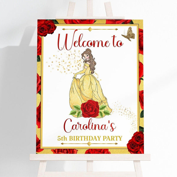 Princess Belle Welcome Sign – Mama Life Printables