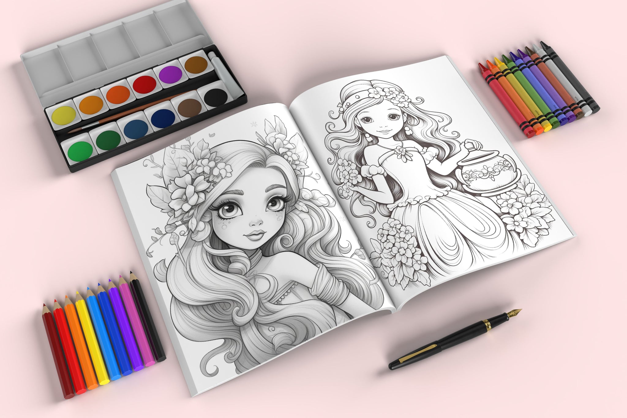 Princess Coloring Book for Kids – Mama Life Printables