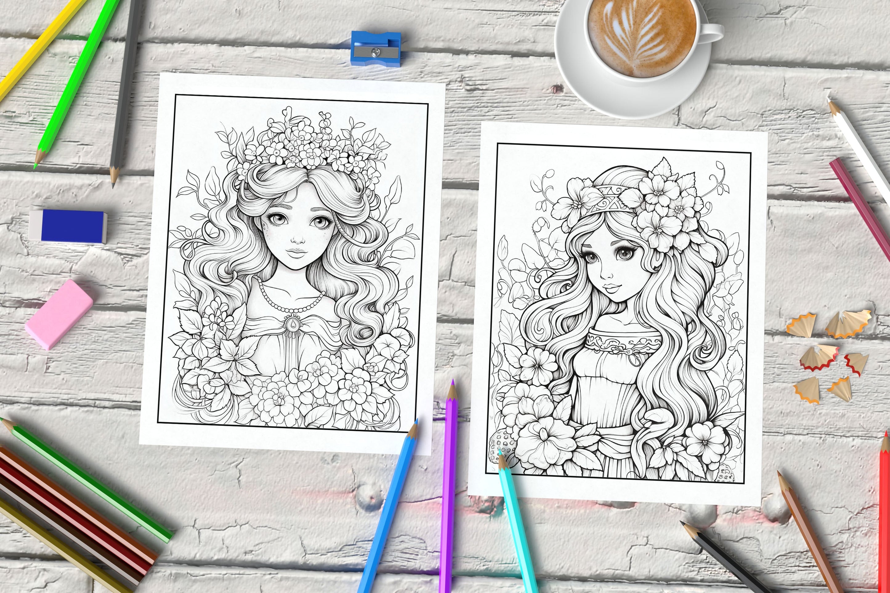 Princess Coloring Book for Kids – Mama Life Printables