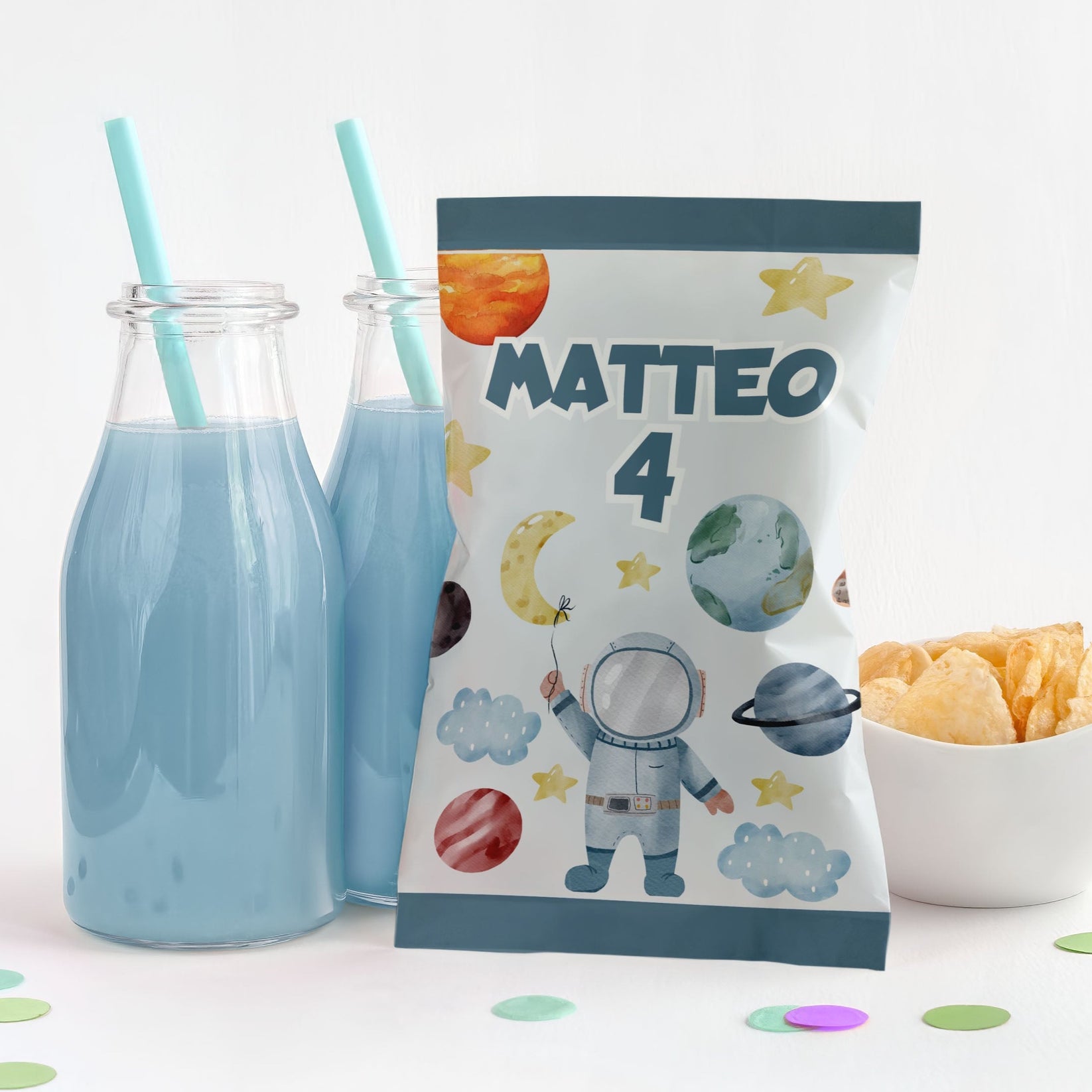 Customizable Space-Themed Chip Bag – Mama Life Printables