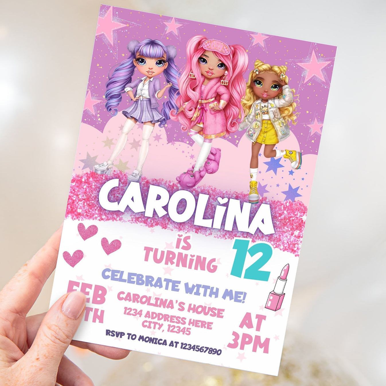 Rainbow High Editable Invitation | Colorful Party Template – Mama Life ...