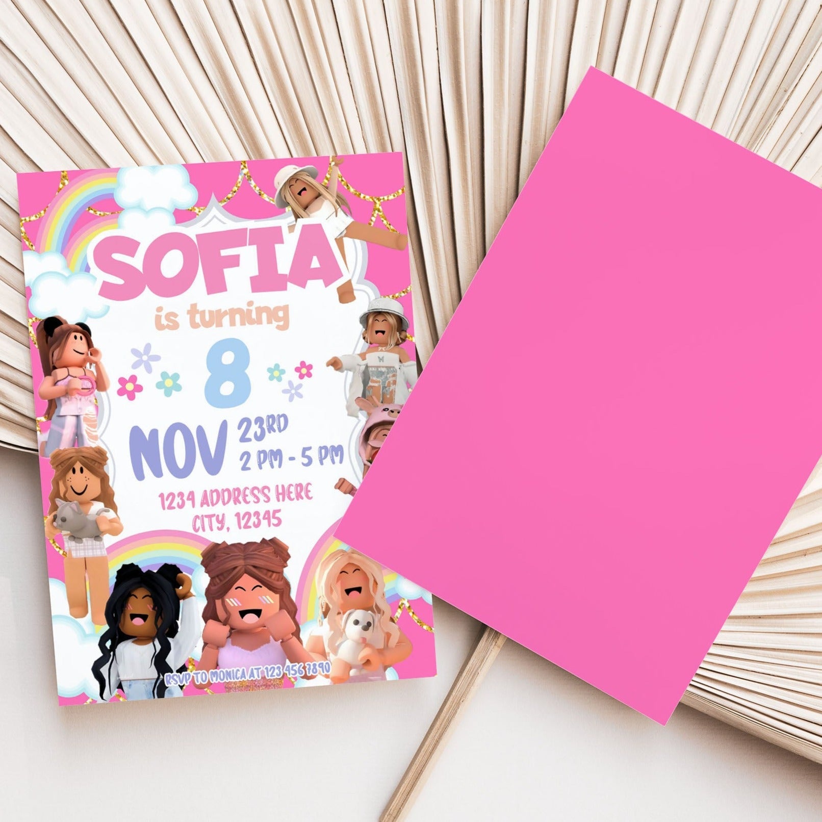 Roblox Birthday Invitations for Girls – Mama Life Printables