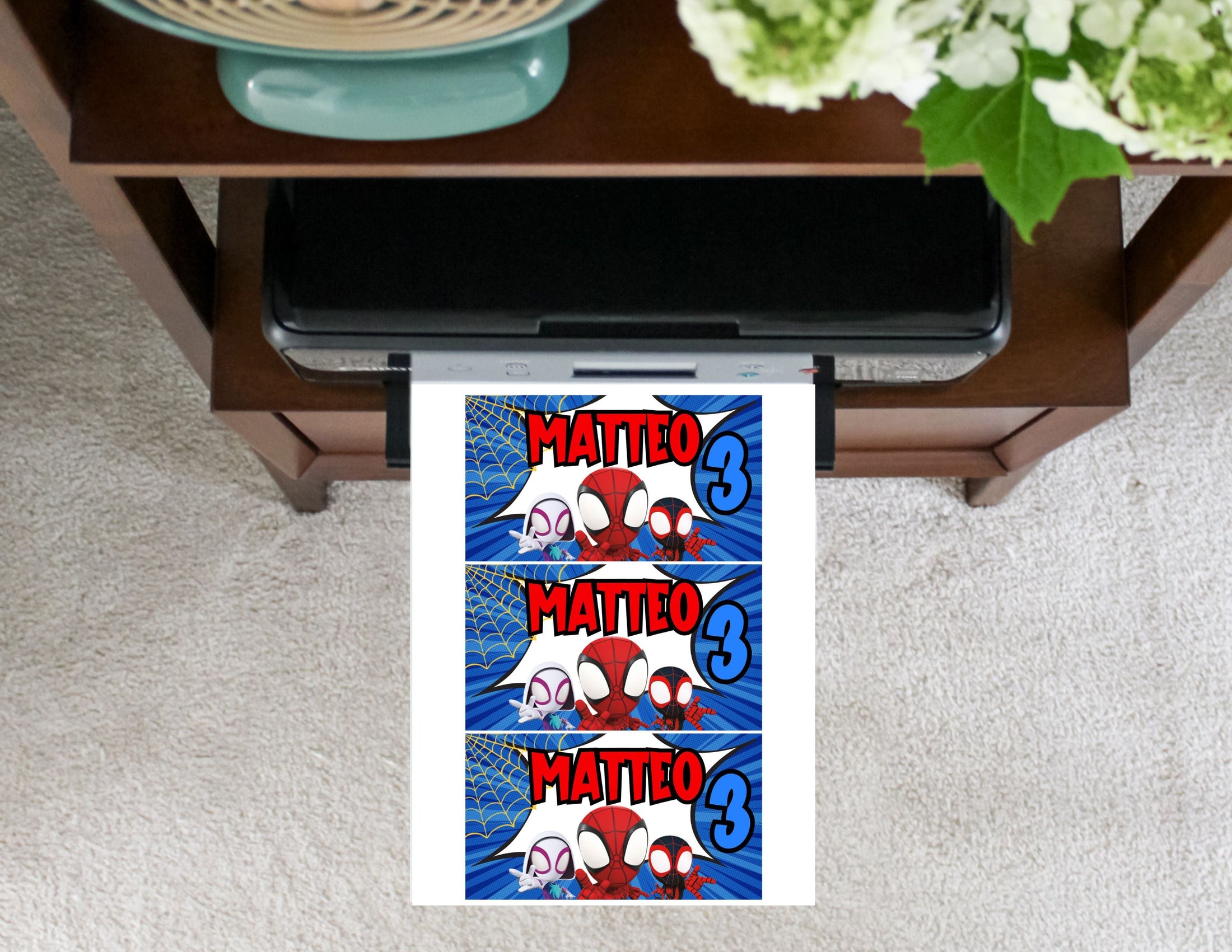 Spiderman Gable Box Label – Mama Life Printables