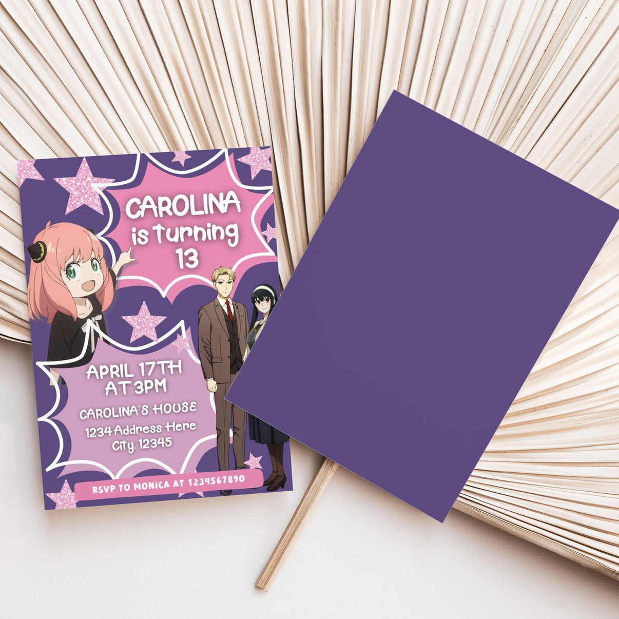 Editable Spy x Family Birthday Invitation – Mama Life Printables