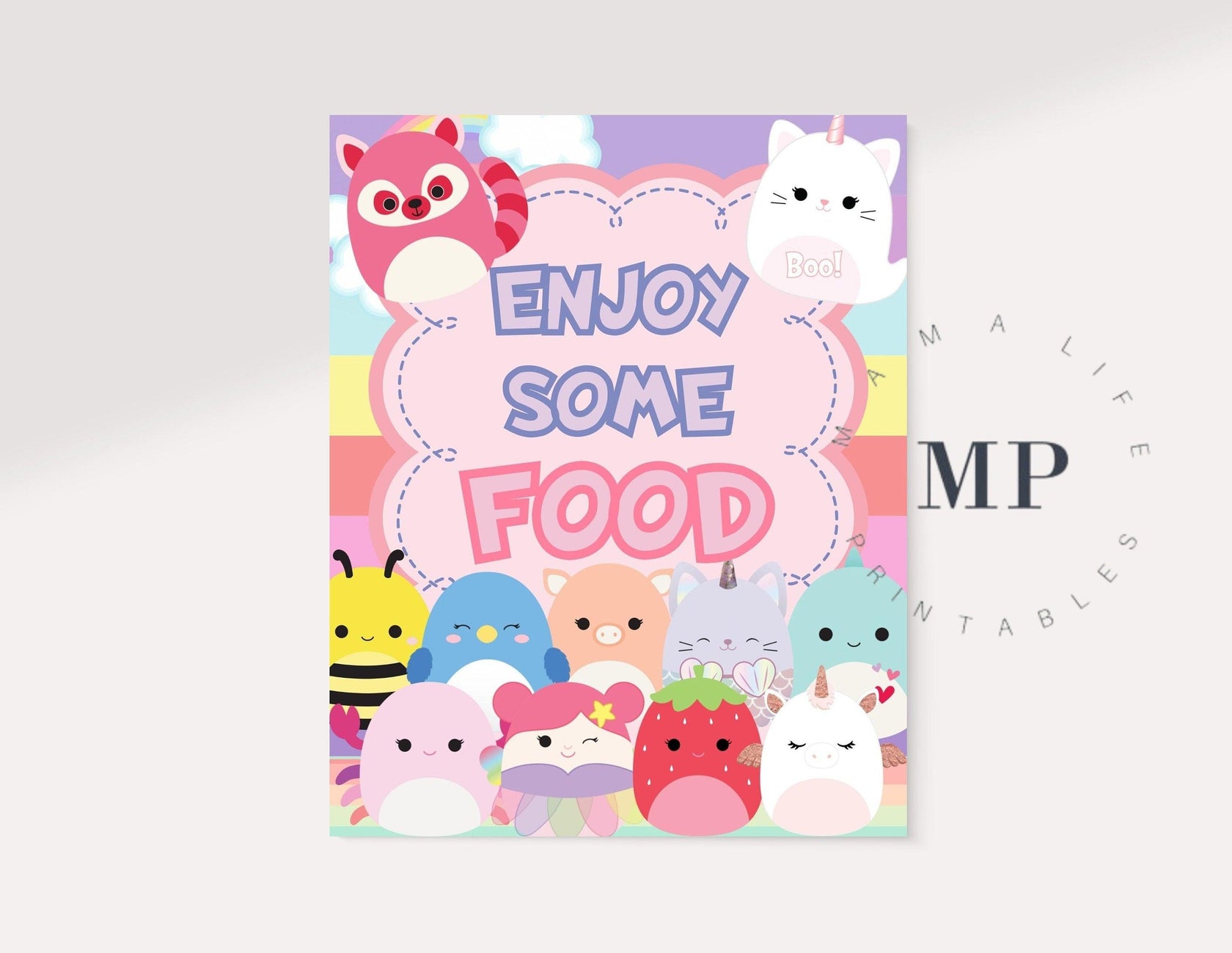 Squishmallows Party Signs – Mama Life Printables